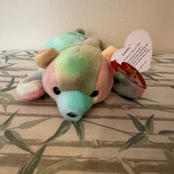 Toys | Ty Beanie Baby Sammy The Bear Beanie Baby Multicolored | Poshmark